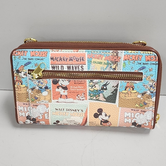 Disney | Bags | Disney Mickey Mouse Comic Print Clutch Multicolor ...